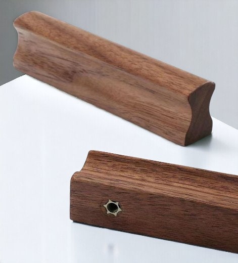 Wooden Drawer Pull Cabinet Handle Cupboard Pulls kitchen Cabinet Door ...