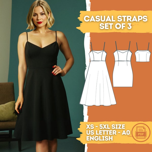 Sewing Pattern Spaghetti Strap - Etsy