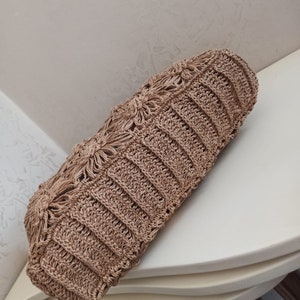 Knitted Paper Yarn Bag,paper Rope Summer Casual, Shoulder Handbag ...