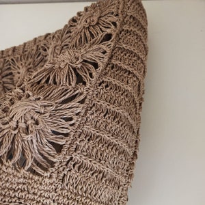 Knitted Paper Yarn Bag,paper Rope Summer Casual, Shoulder Handbag ...