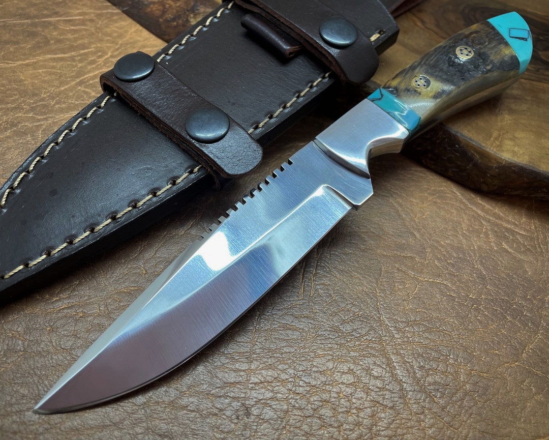 Beautiful Handmade Damascus Steel D2 Steel Camping Tool Collectable ...