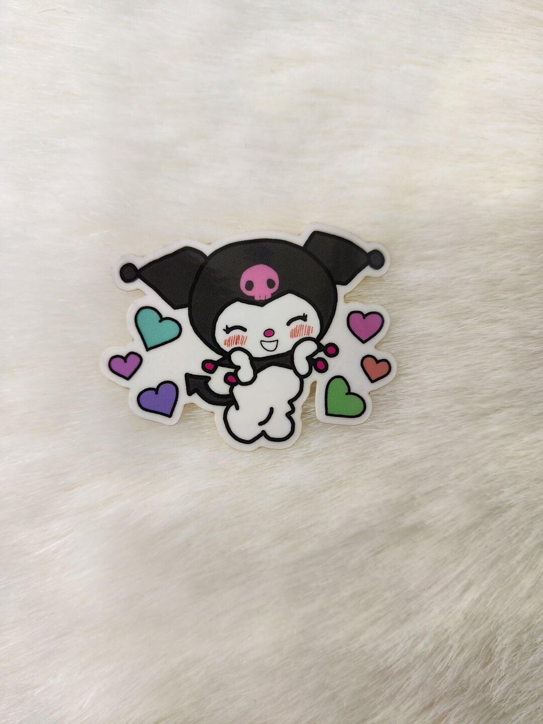 Cute Kuromi Sticker Transparent - Etsy