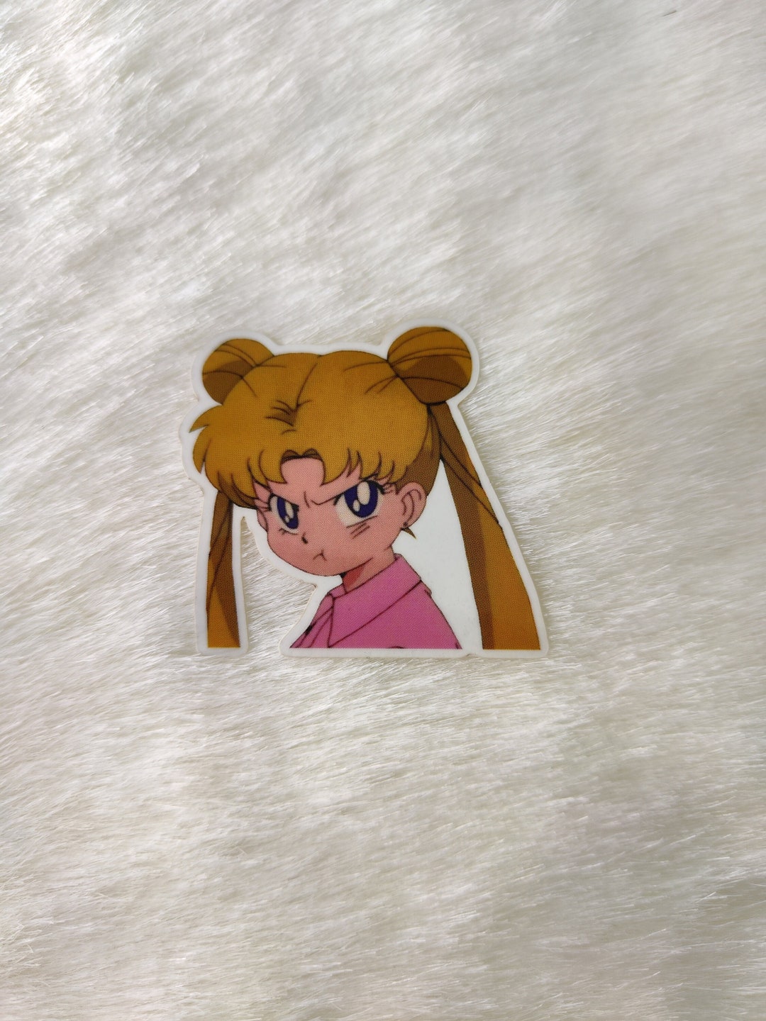 Sailor Moon Cute Looking Mad Anime Sticker - Etsy