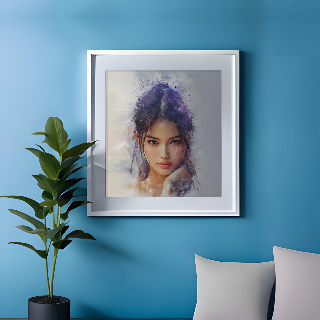 Ethereal Beauty in Digital Splendor, Digital Wall Art, Artistic ...