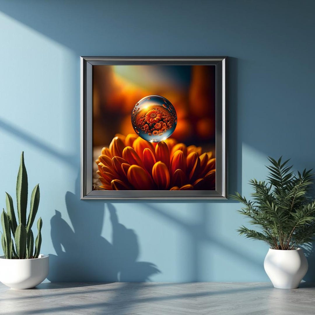 A Microcosm of Nature's Beauty, Digital Wall Art, Macro Photography ...
