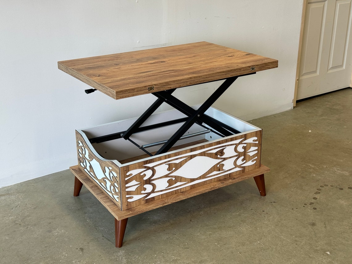 Extendable Coffee Table, Lift Top Coffee Table, Modern Coffee Table - Etsy