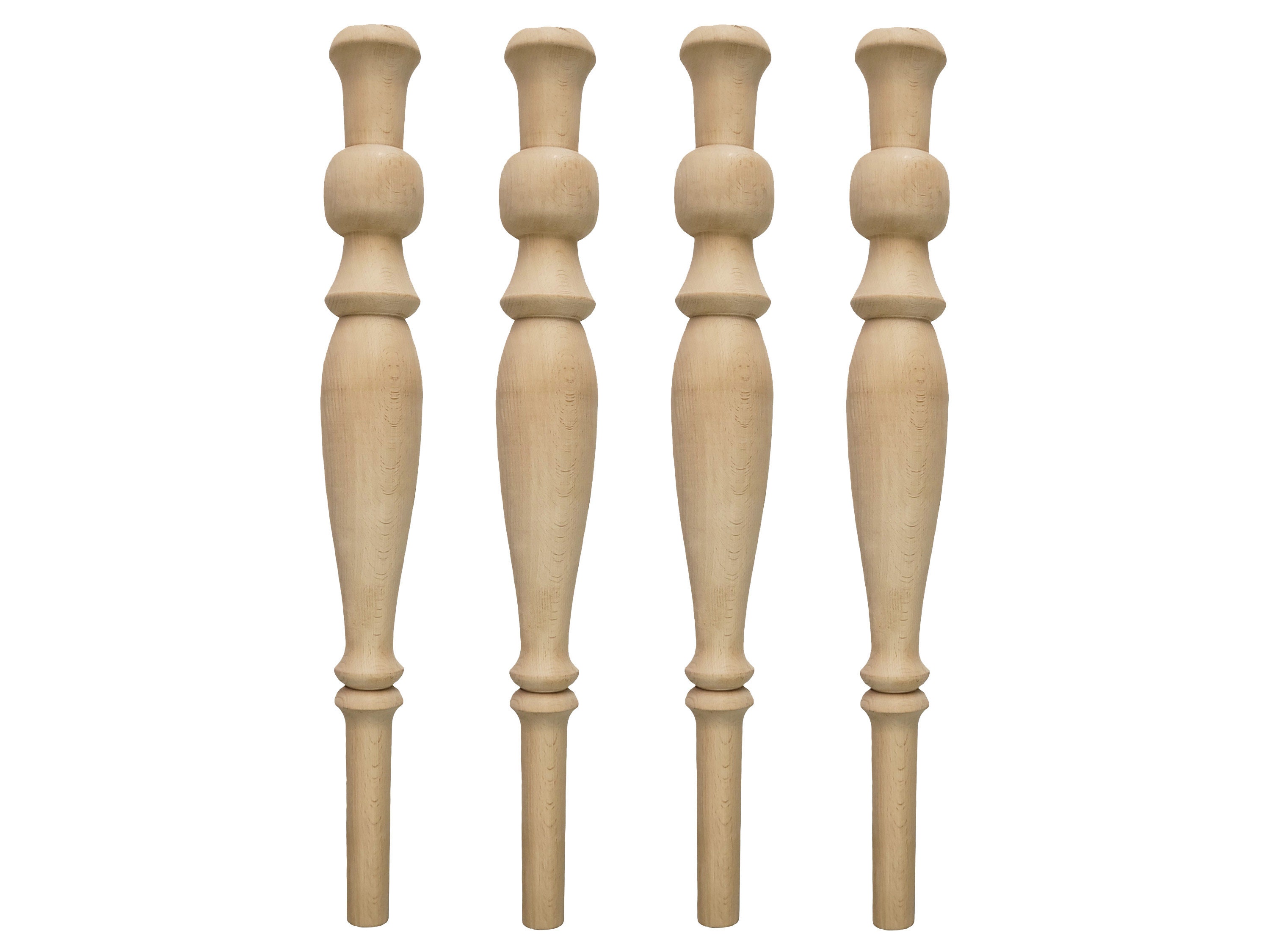 Mid Century Legs, Turned Legs, Furniture Legs, Wooden Table Legs - Etsy