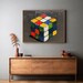 Rubik's Cube Art Print | Rubiks Cube Painting | Colorful Poster | Rubik ...