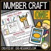 Number 1 Monster Craft: Math Printable, Prek Homeschool (digital ...