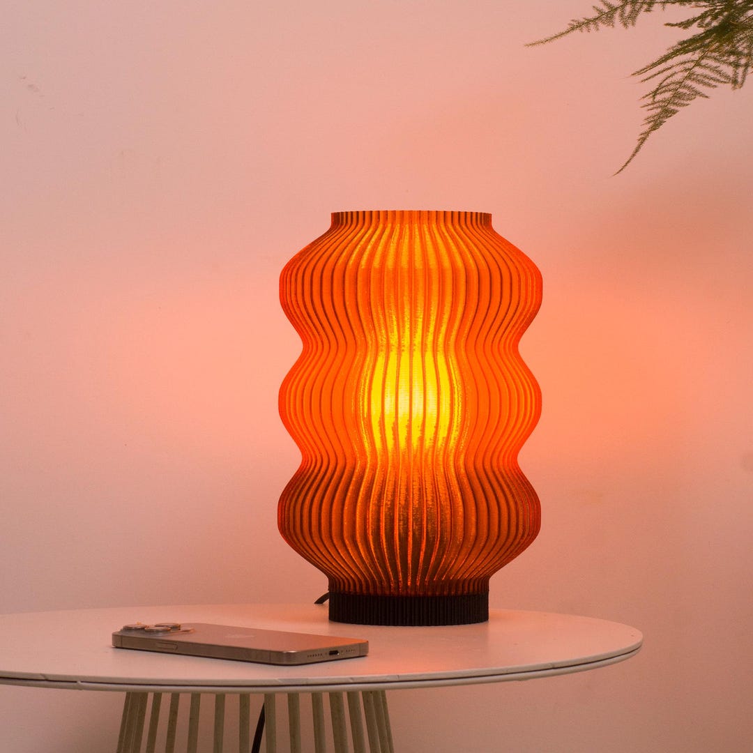 Cozy Table Lamp - Mood Lighting - Bedside Lamp - Desk Light -housewarming -home Office Decor ...