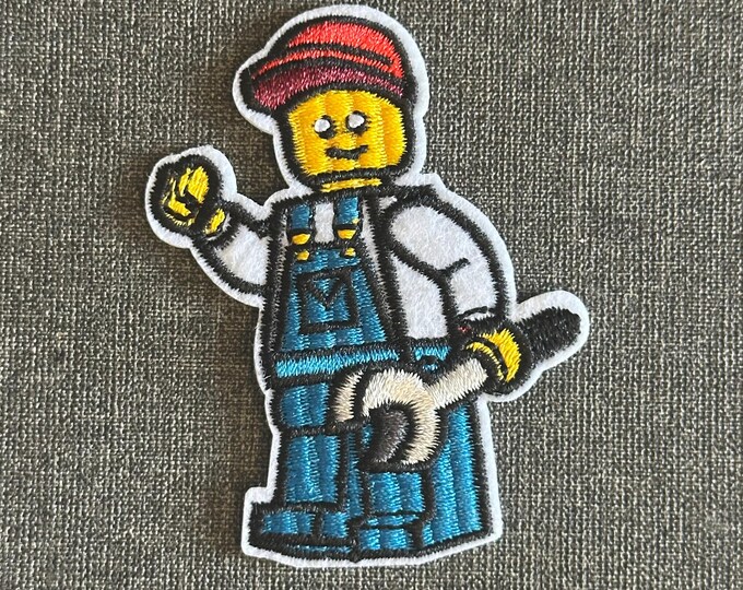 Lego Character Embroidered Applique Patch Iron on Sew on Embroidery ...
