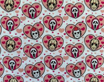 Horror Movie Scream Halloween Poly Cotton/100% Cotton Character Fabric ...
