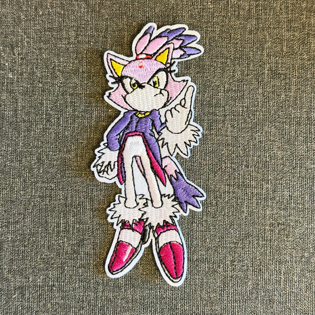 Sonic the Hedgehog Character Embroidered Applique Patch Iron on Sew on ...