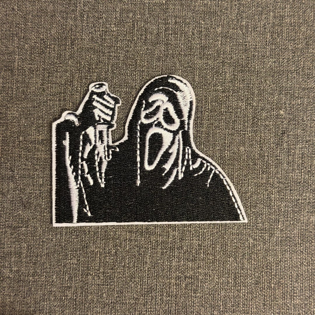 Scream Ghostface Embroidered Embroidery Applique Patch - Horror Movie ...