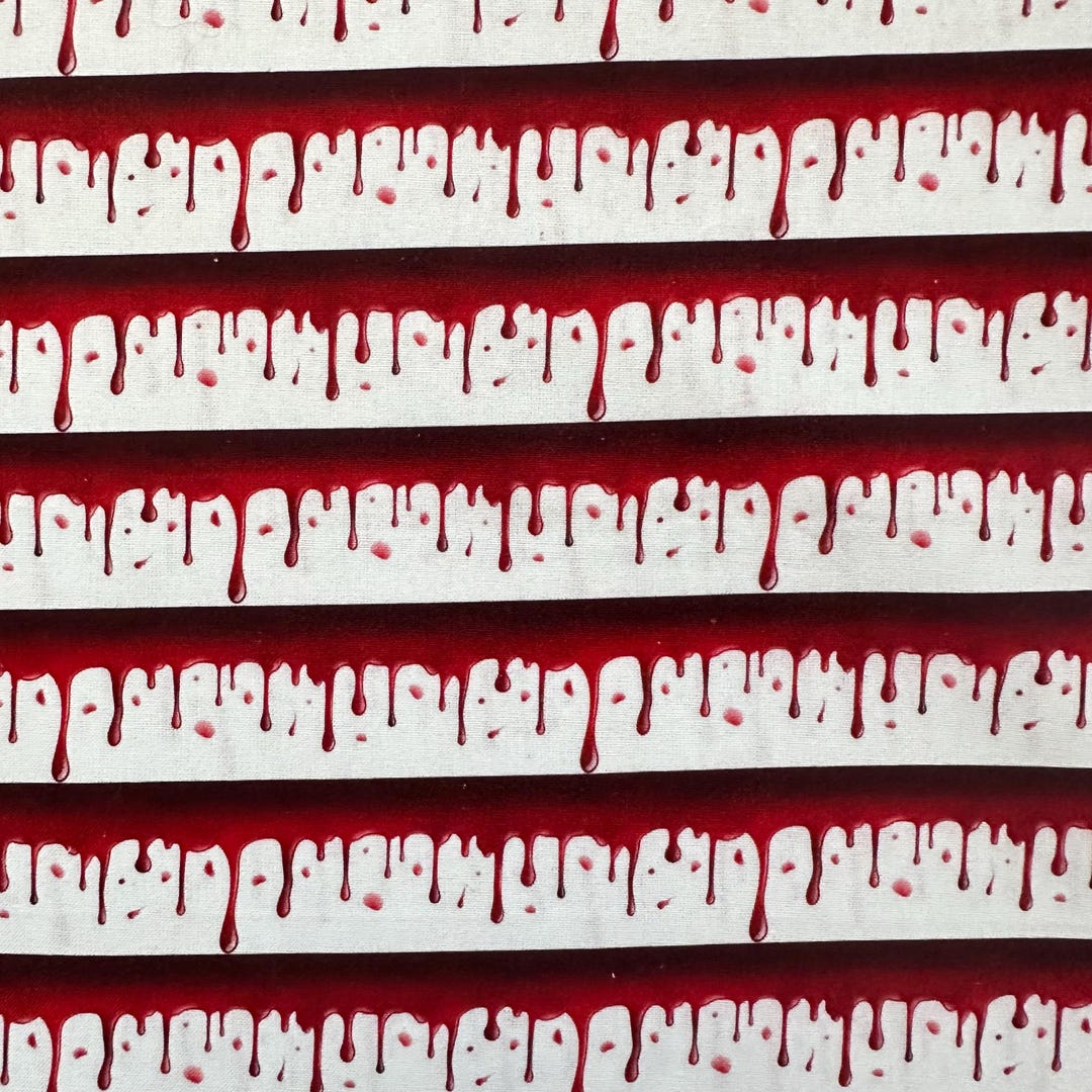 Blood Drip Horror Movie Halloween Poly Cotton/100% Cotton Character ...