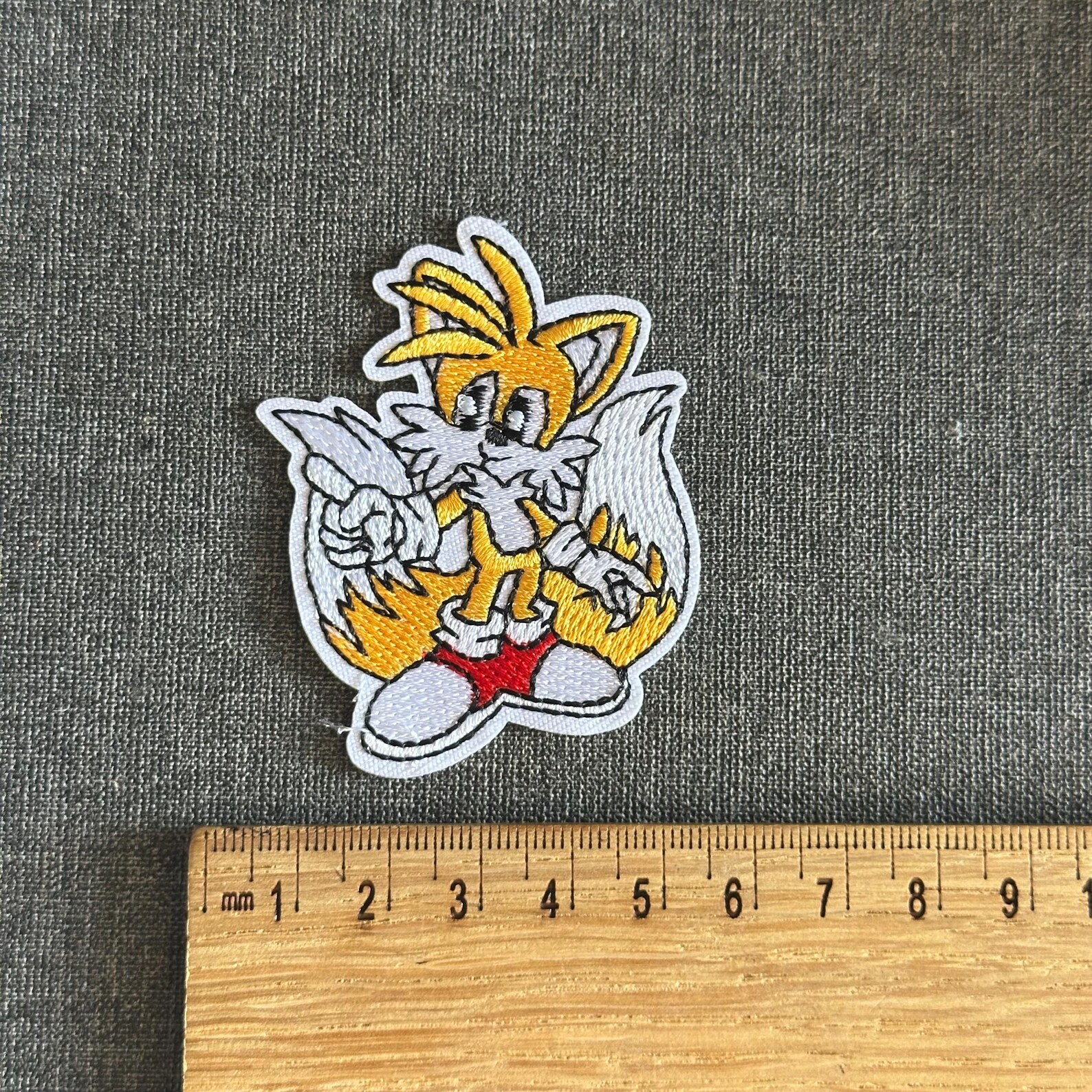 Tails Sonic the Hedgehog Character Embroidered Applique Patch Iron on ...