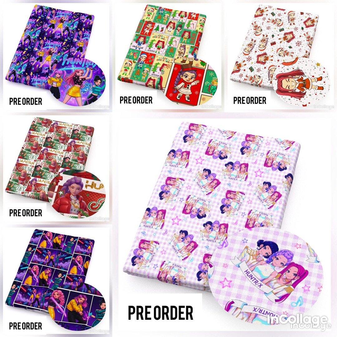 PRE ORDER - Kpop Girl Fabric - Poly Cotton/100% Cotton/bullet Fabric - Etsy