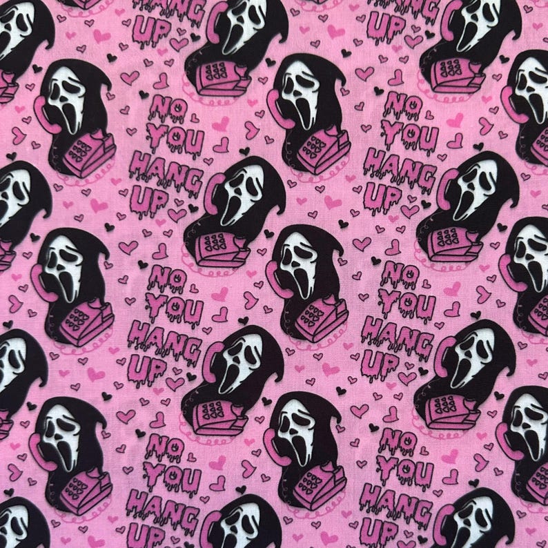 Horror Movie Scream Halloween Poly Cotton/100% Cotton Character Fabric Fat Quarter/half Metre - Etsy