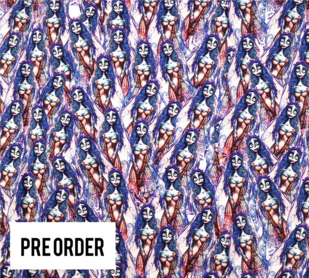 PRE ORDER - Corpse Bride Horror Halloween Character Fabric - Poly ...