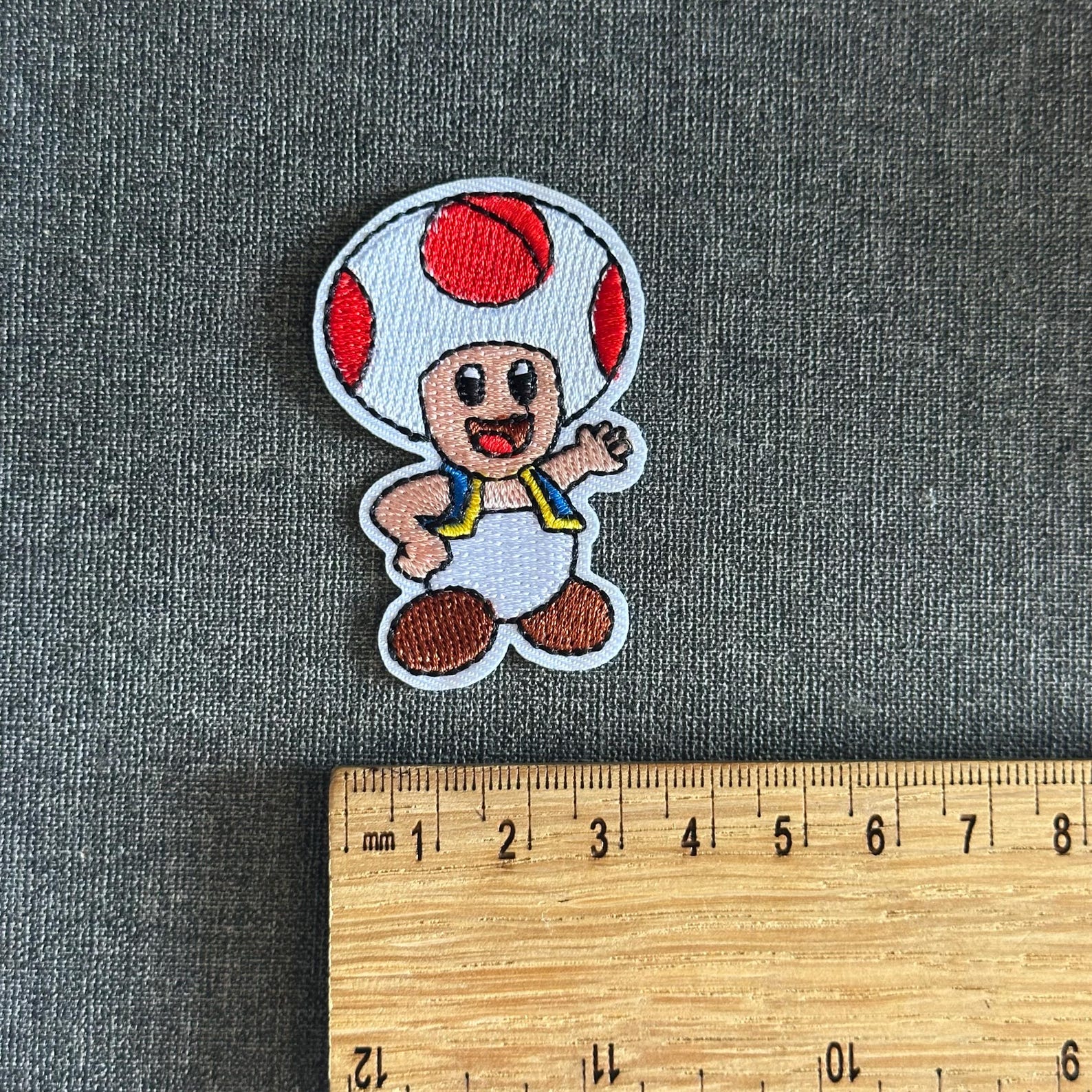 Super Mario Mushroom Character Embroidered Applique Patch Iron on Sew ...