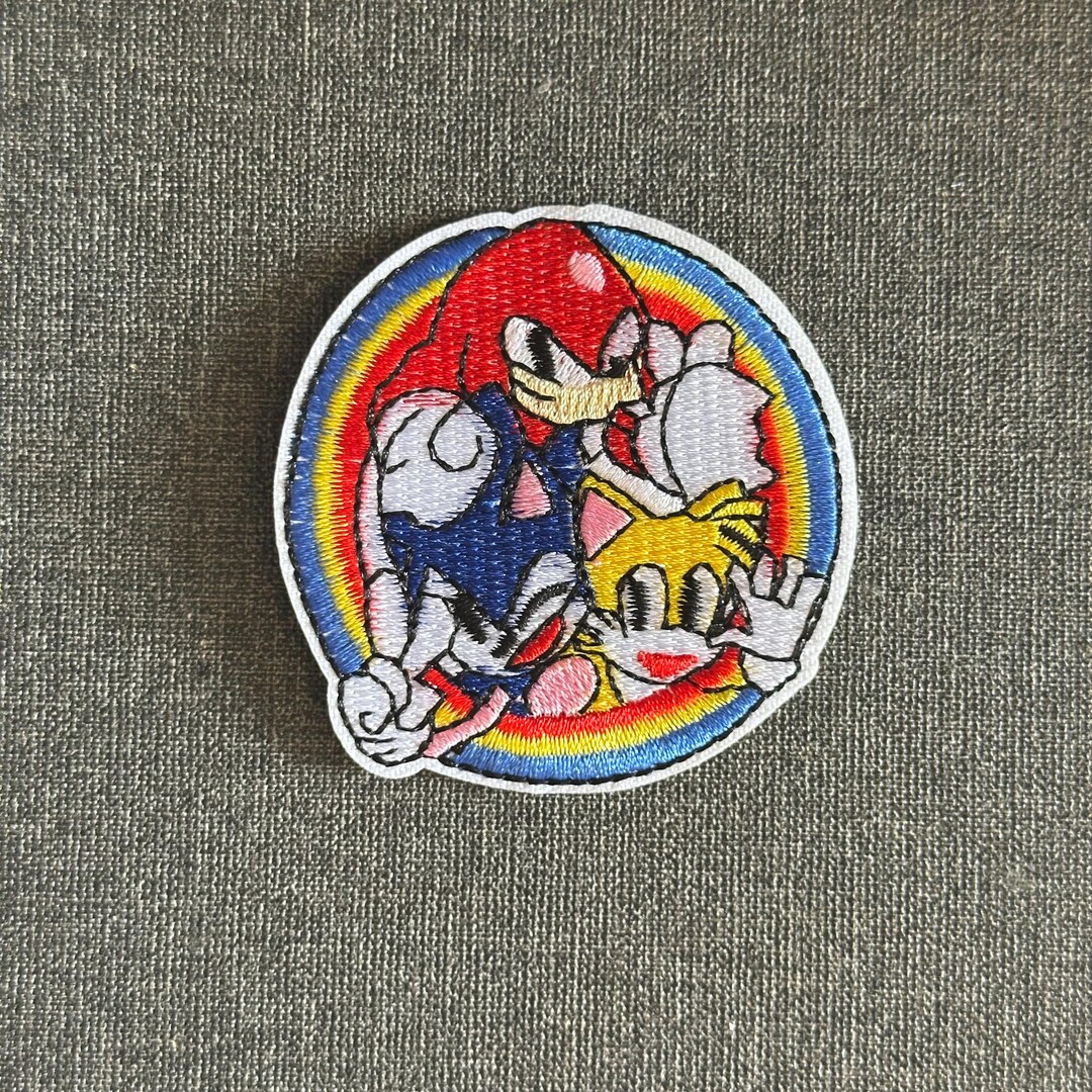 Sonic the Hedgehog Character Embroidered Applique Patch Iron on Sew on ...