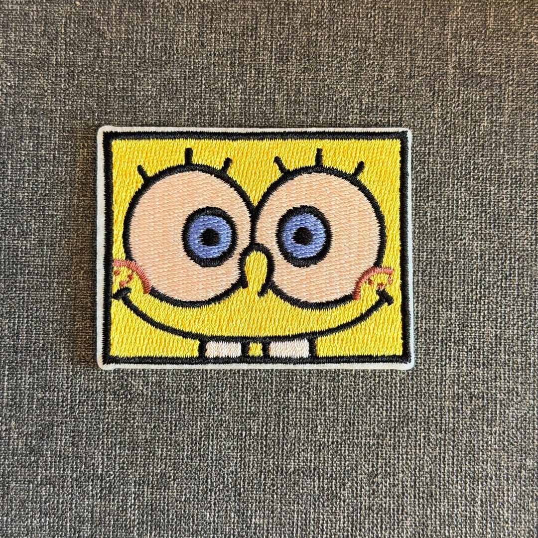 Spongebob Embroidery Embroidered Patch Applique - Etsy