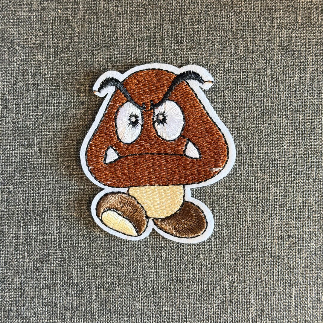 Super Mario Mushroom Character Embroidered Applique Patch Iron on Sew ...