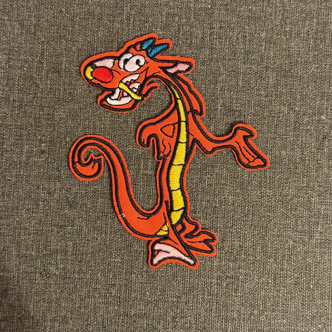 Mulan Mushu Character Embroidered Patch - Iron on / Sew on Applique - Etsy