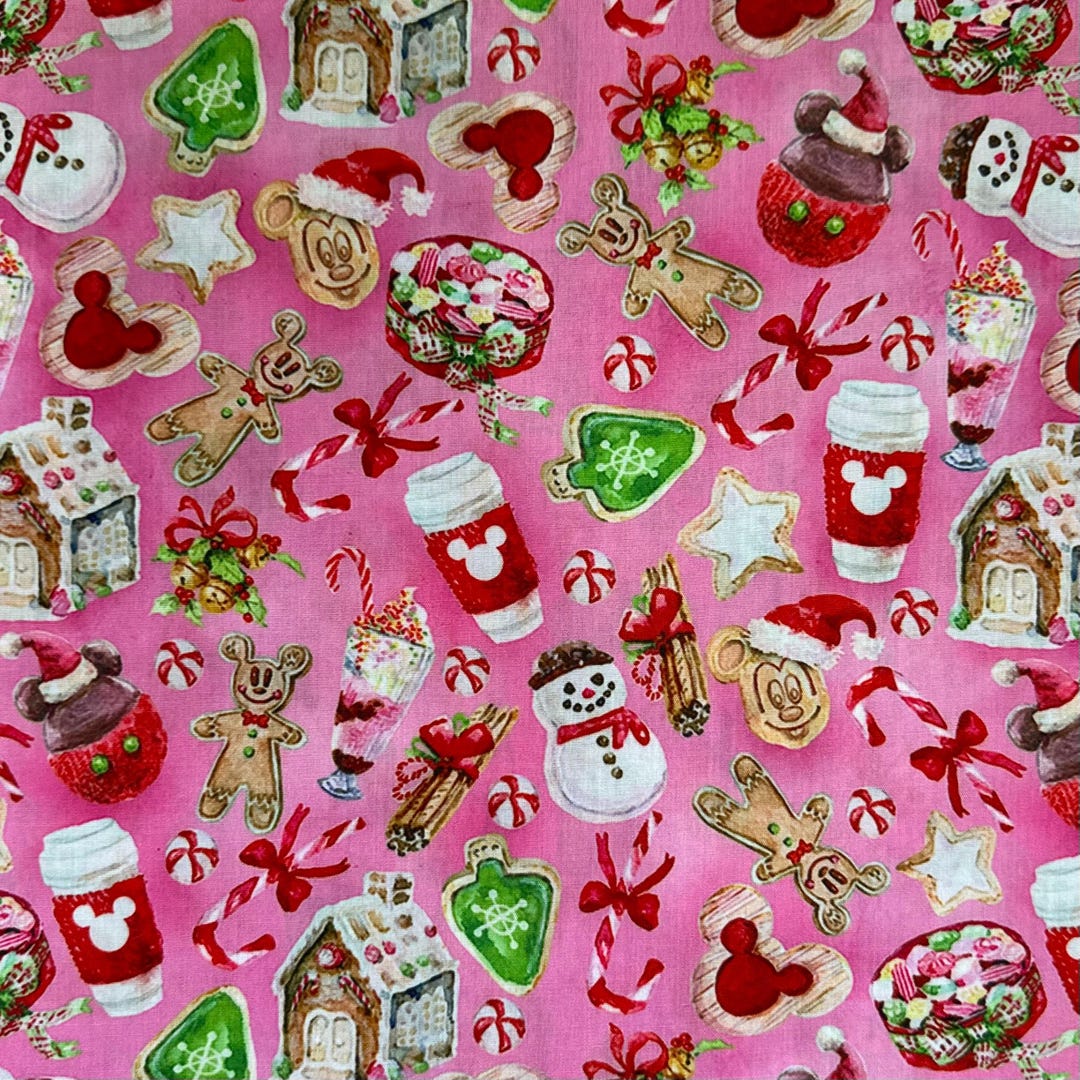 Christmas Castle Gingerbread Character Fabric Poly Cotton/100% Cotton ...
