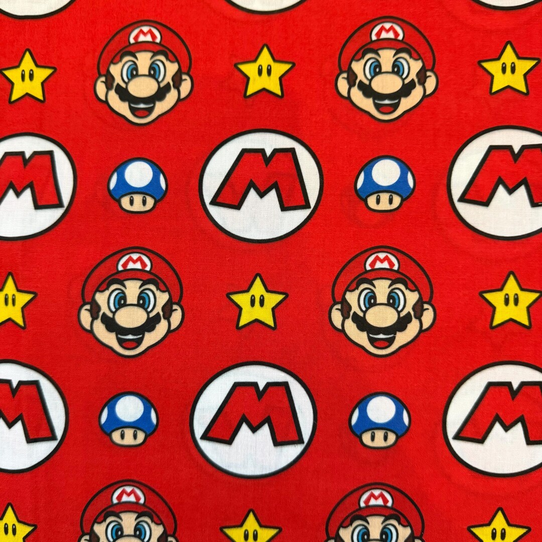 Super Mario Character Fabric | Anime Luigi Princess Peach | Sewing ...