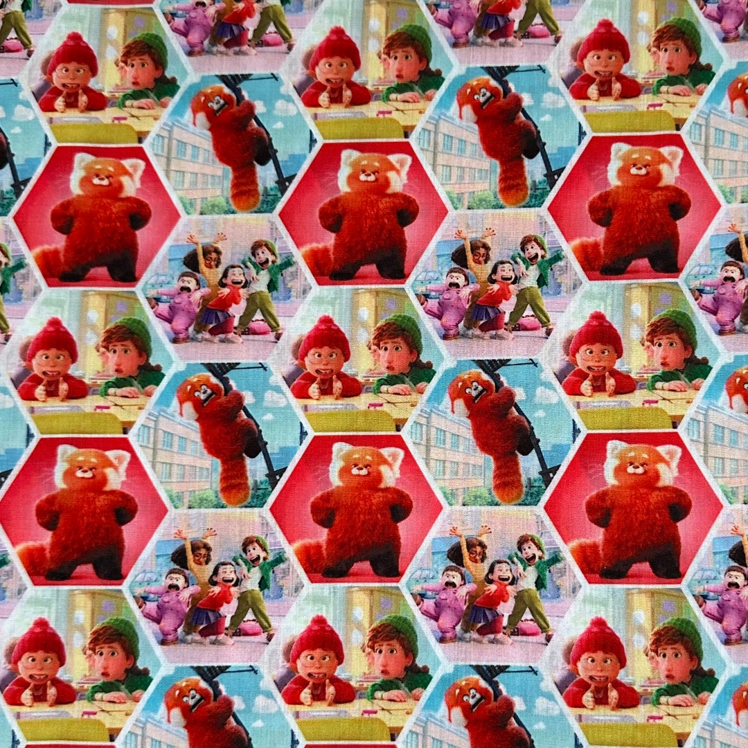 Turning Red Panda Character Fabric Poly Cotton/100% Cotton Fat Quarter ...