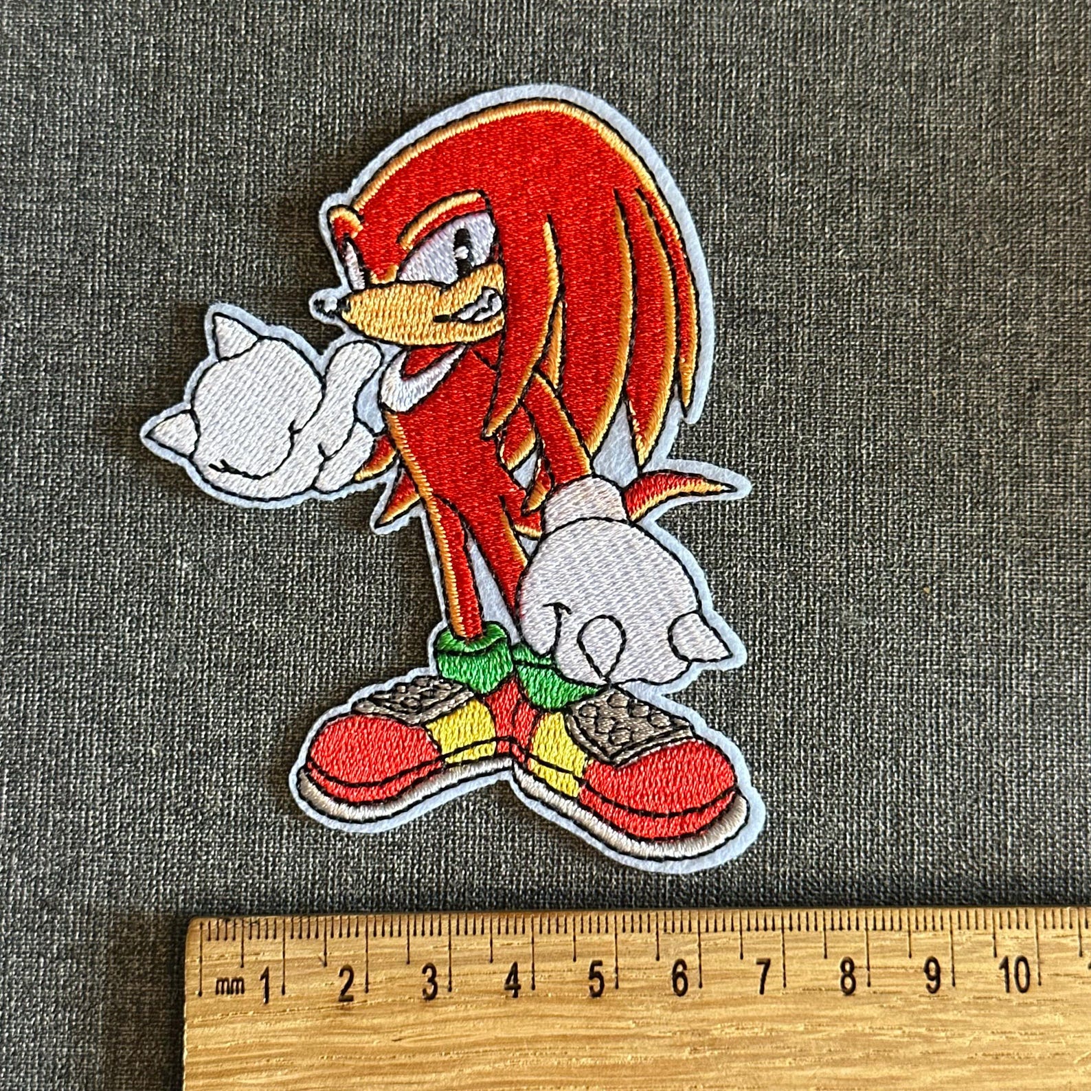 Knuckles Sonic the Hedgehog Character Embroidered Applique Patch Iron ...