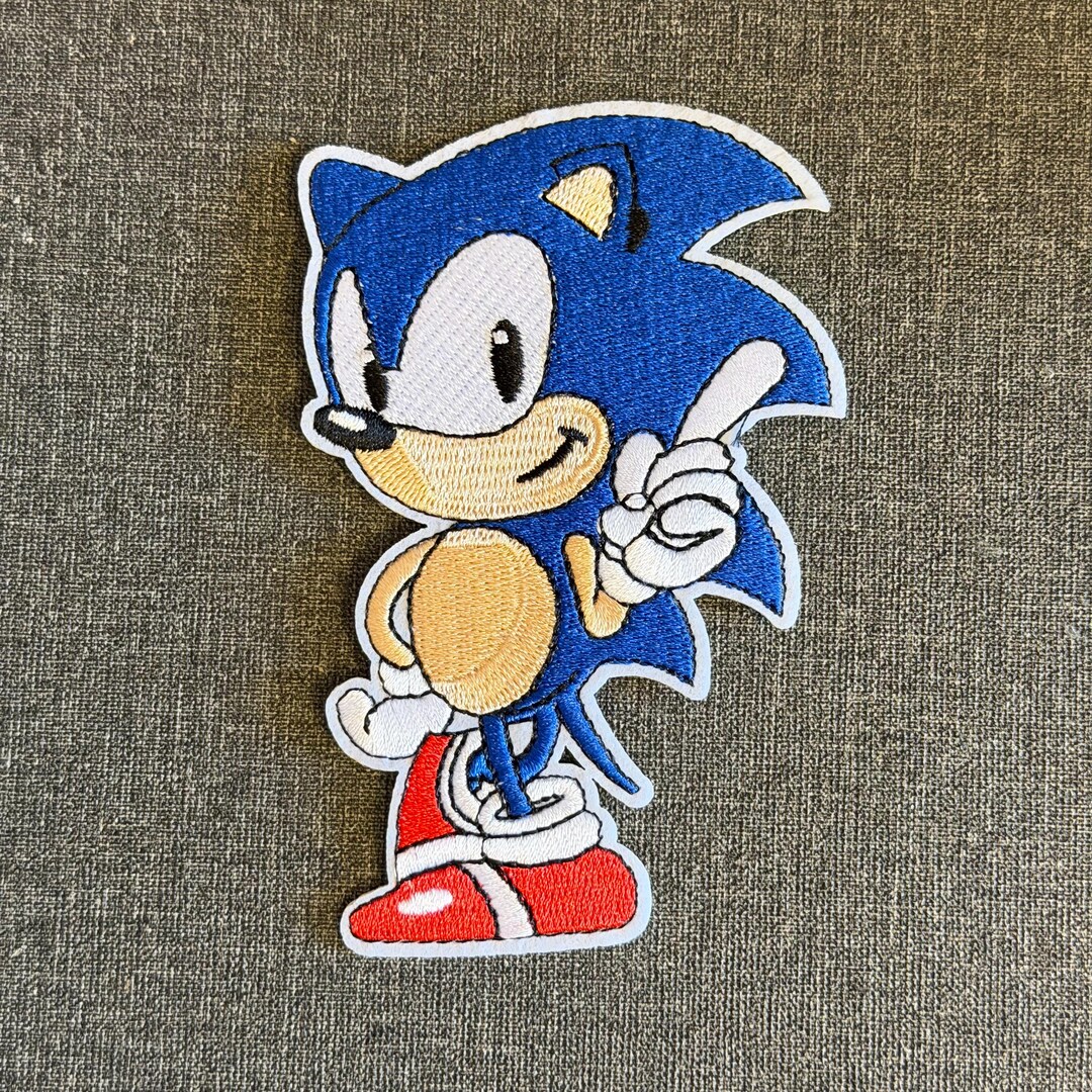 Sonic the Hedgehog Character Embroidered Applique Patch Iron on Sew on ...