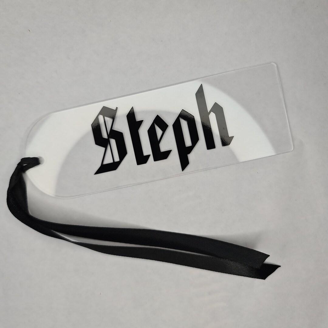 Custom Acrylic Bookmark With Ribbon Personalized Gift for Readers ...