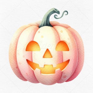 8 Cute Pumpkin Clipart • Transparent Background Halloween Graphics ...