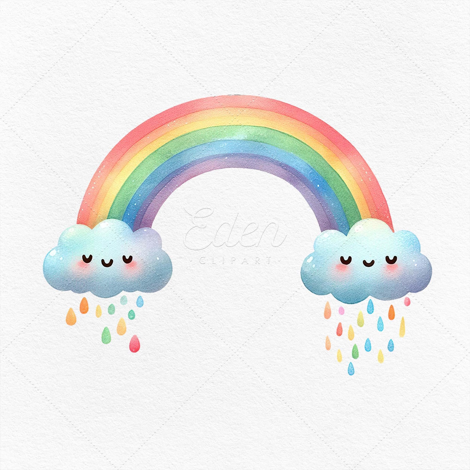 10 Watercolor Rainbow Clipart • Cute Rainbow PNG and JPG Images ...