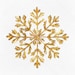10 Gold Snowflake Clipart PNG/JPG • Christmas Snowflakes • Gold Holiday ...
