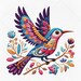 10 Bird Embroidery Clipart • Hummingbird Embroidery PNG • JPG Files ...