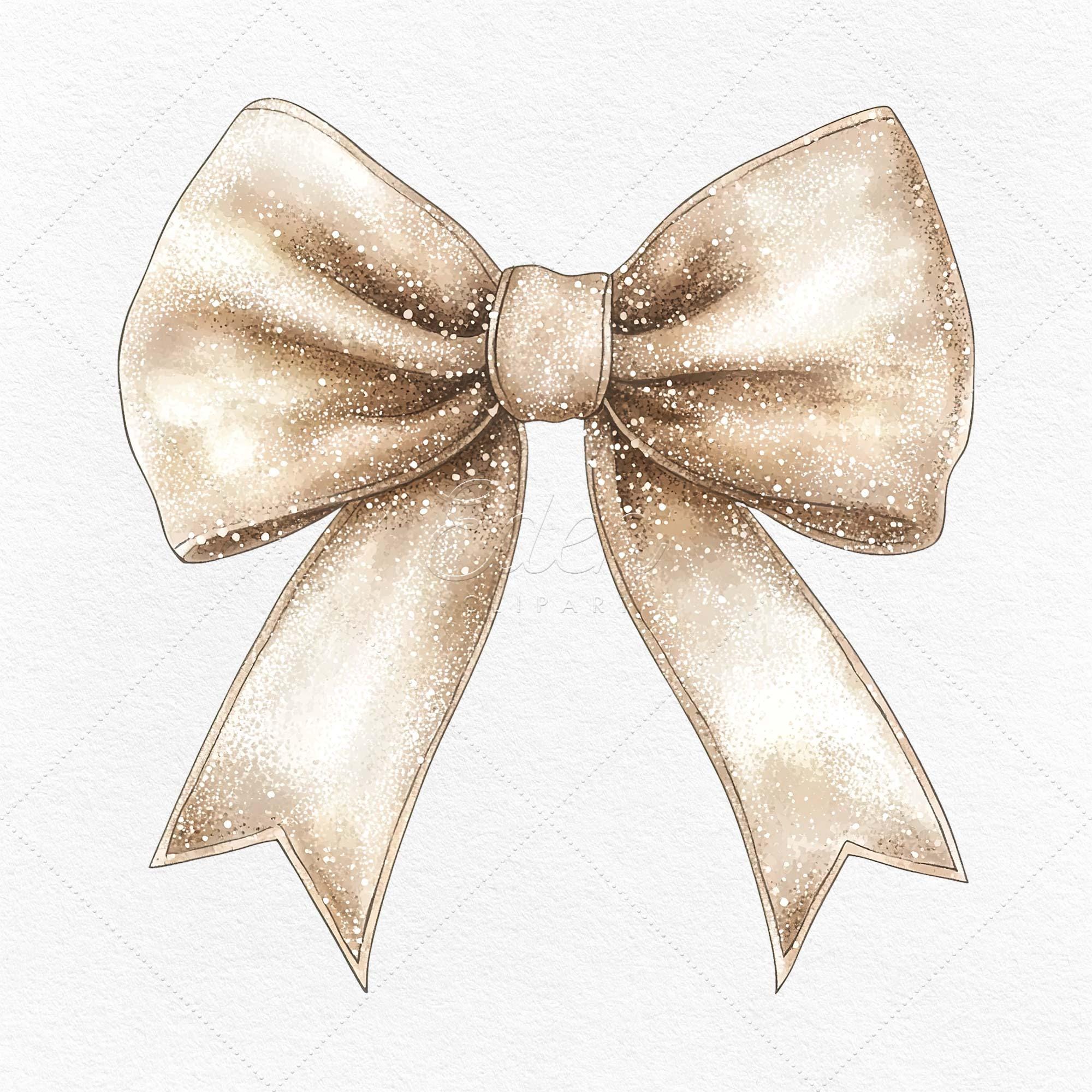 10 Watercolor Bow PNG Transparent Images • Bow Clipart Beige • Brown ...