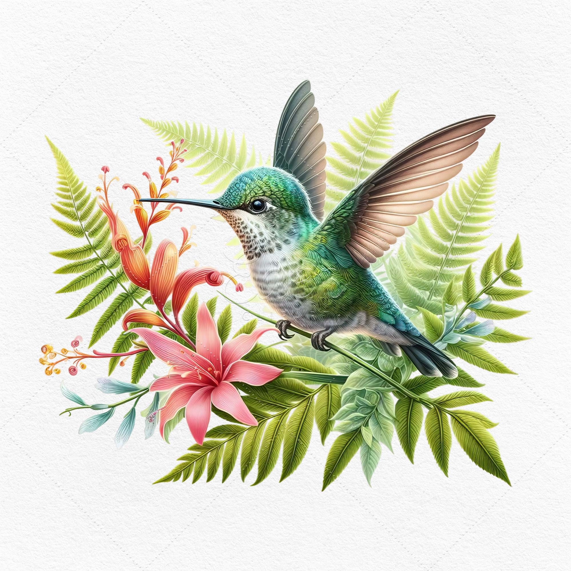 6 Adorable Hummingbirds Images • PNG / JPG Files Download • Printable ...