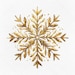 10 Gold Snowflake Clipart PNG/JPG • Christmas Snowflakes • Gold Holiday ...