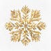 10 Gold Snowflake Clipart PNG/JPG • Christmas Snowflakes • Gold Holiday ...