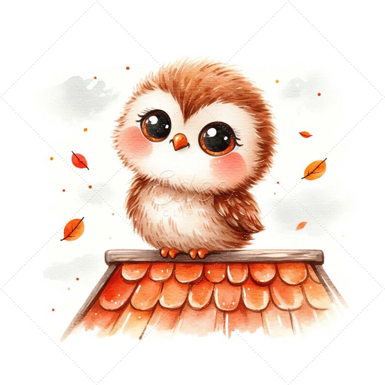 10 Cute Owl Clipart • JPG High Quality Owl Digital Art • Adorable ...