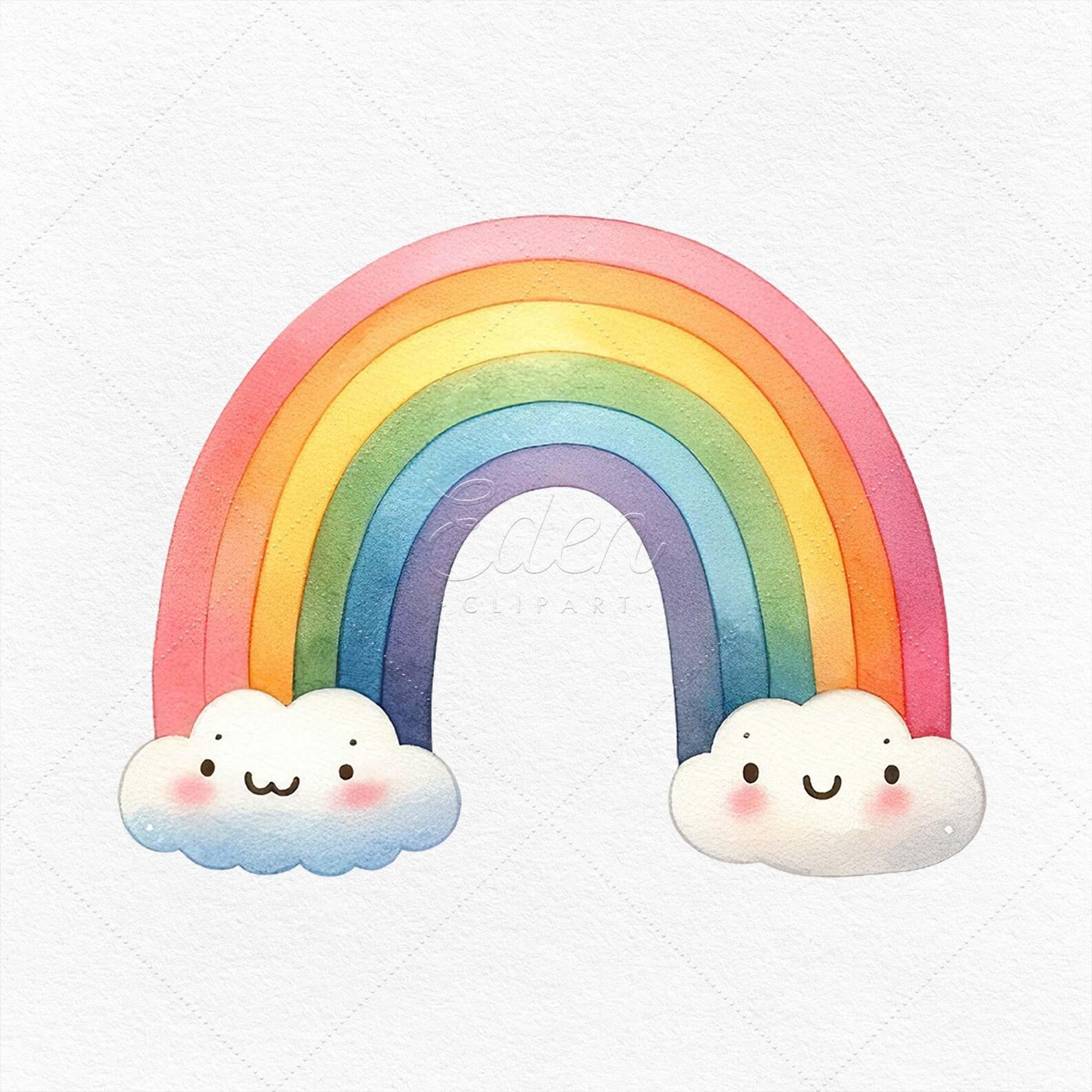 10 Watercolor Rainbow Clipart • Cute Rainbow PNG and JPG Images ...