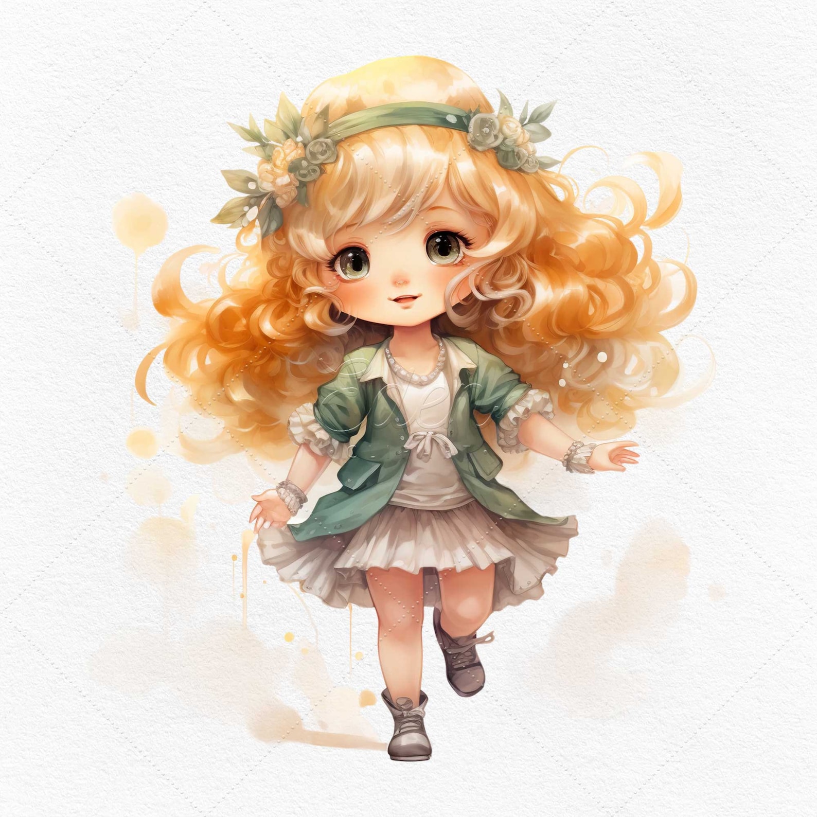 6 PNG Clipart Images Cute Little Girls Clip Art and Image Files JPG ...