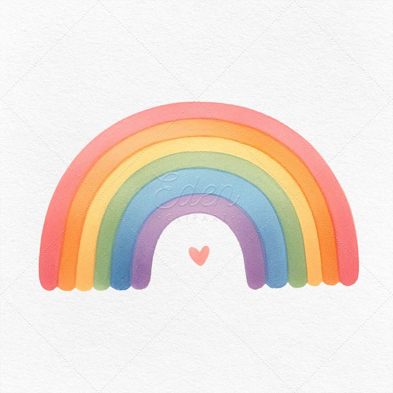10 Watercolor Rainbow Clipart • Cute Rainbow PNG and JPG Images ...