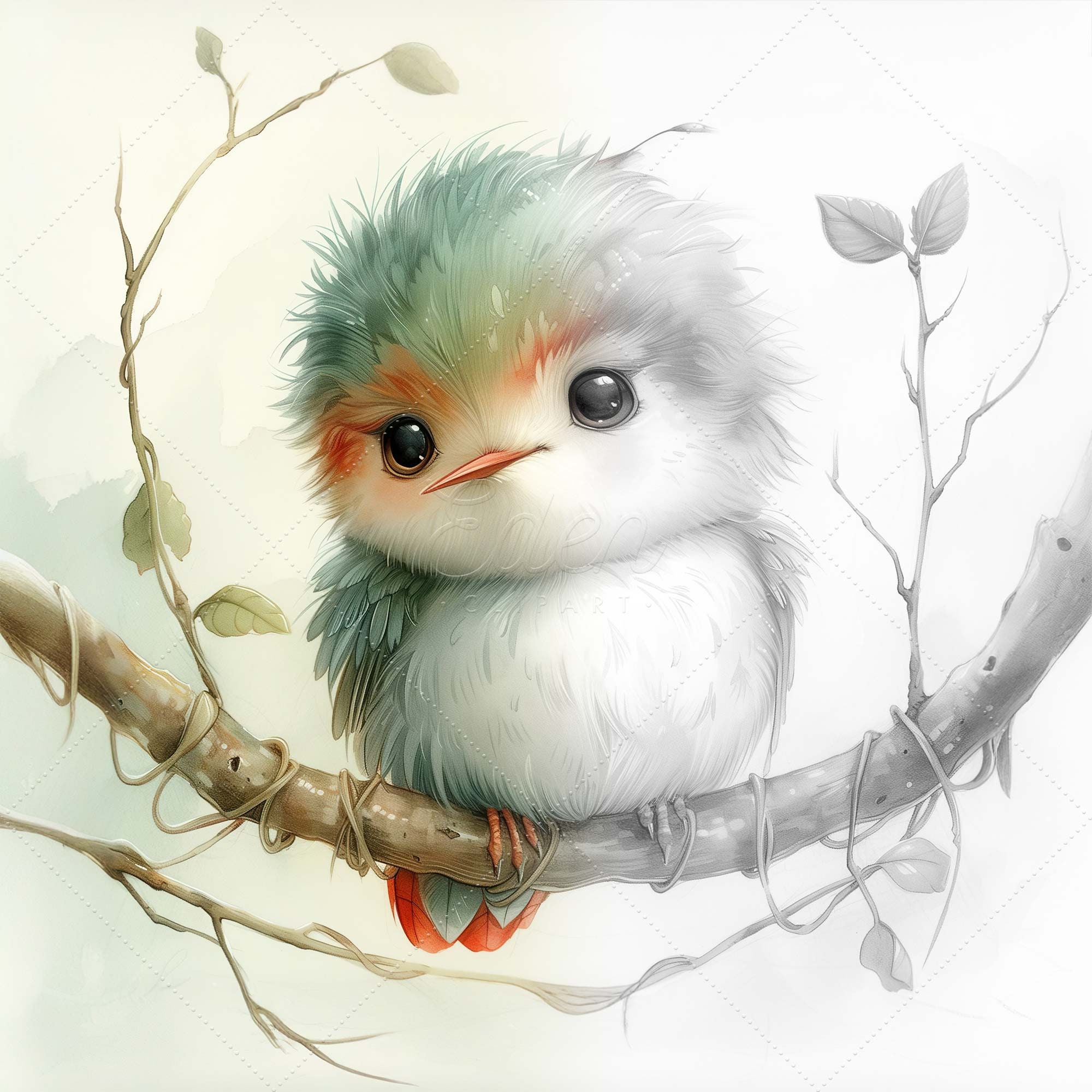 Cute Little Bird JPG Digital Files • Bird Sublimation Design ...