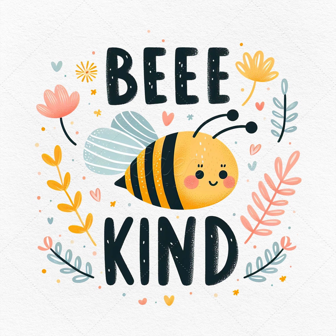 Be Kind Clip Art Image Free Commercial Use Printable Bee Sublimation ...