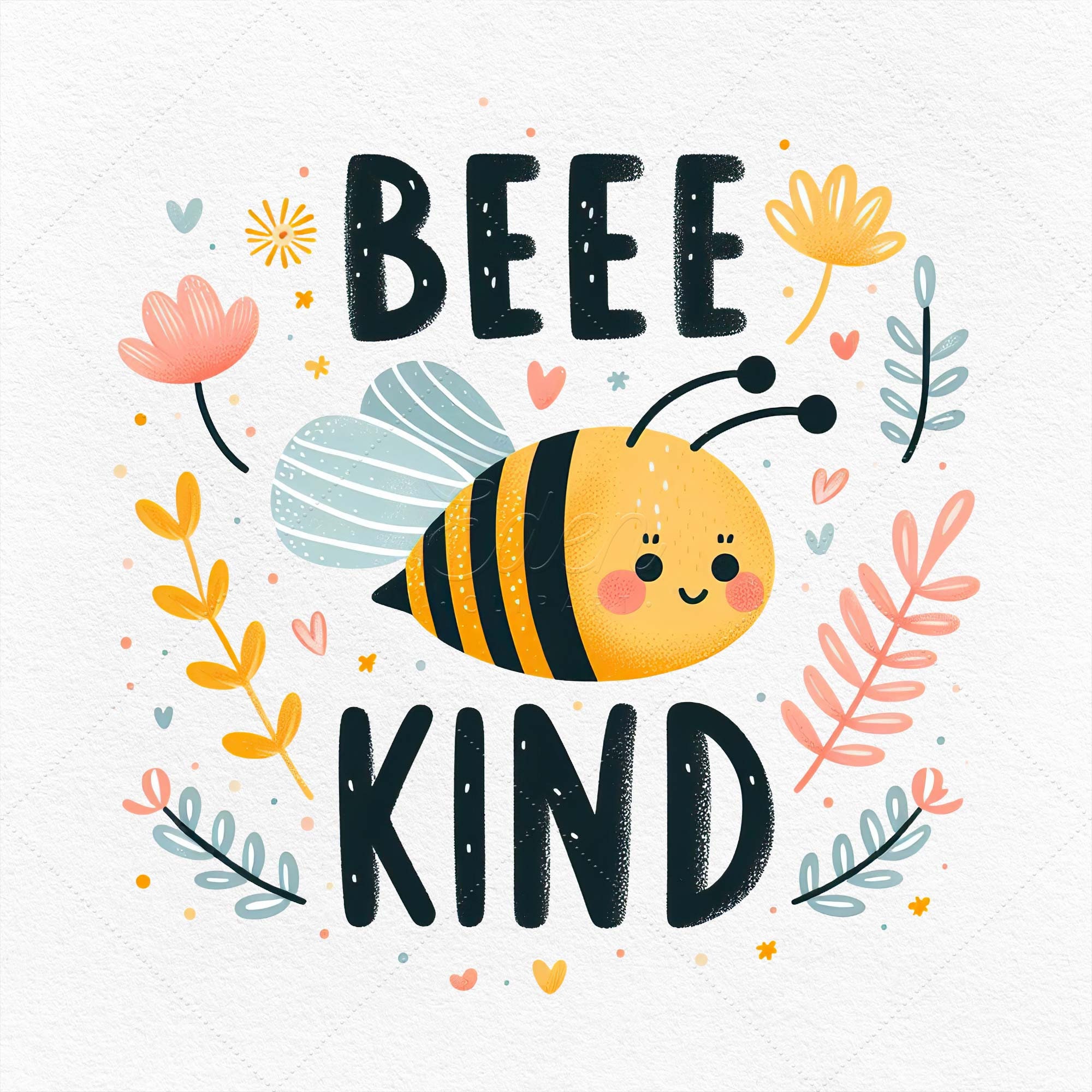 Be Kind Clip Art Image Free Commercial Use Printable Bee Sublimation ...