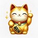 8 Cute Lucky Cats Instant Download Images Fortune Cats PNG JPG Files ...